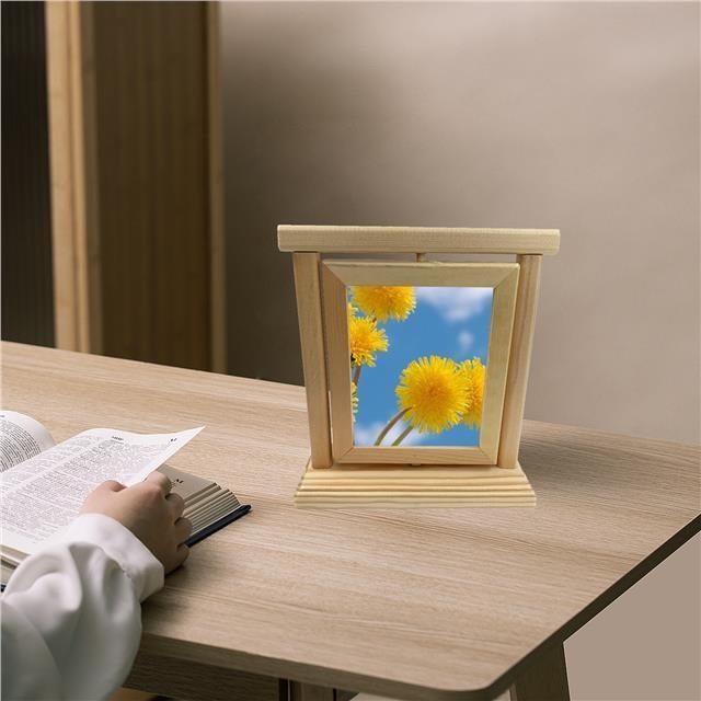 Bamboo Rotating Photo Frame - Printmax