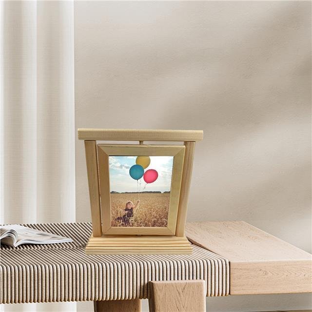 Bamboo Rotating Photo Frame - Printmax